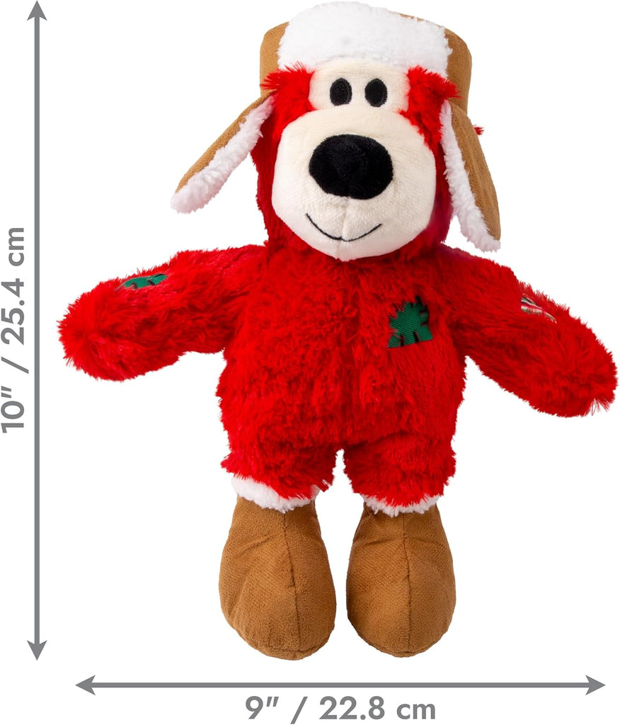 KONG Holiday Holiday Wild Knots Bear Dog Toy