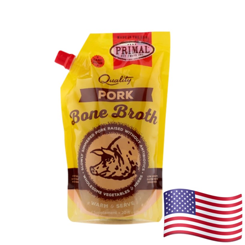 Primal Pork Bone Broth | Natural Pet Supplement